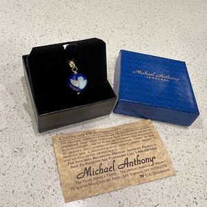 Jewelry | Nib Vintage Michael Anthony 14k Gold Lapis Moo Dove 200 ...